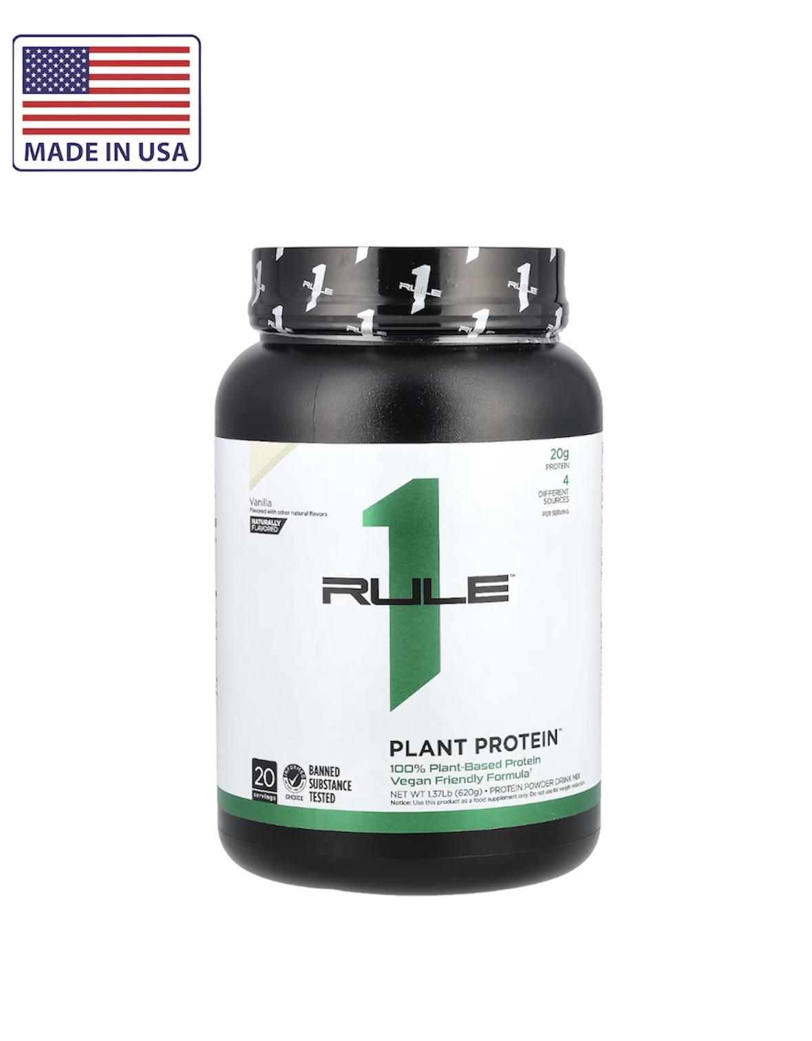 Rule One R1 Plant Protein – 20 дози /растителен протеин/ – Power Beauty