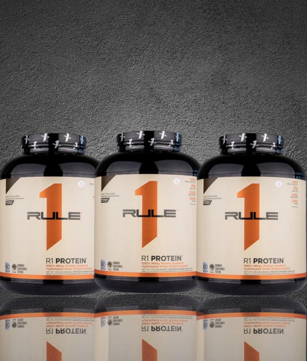 СТАК! 3 бр х Rule One Proteins R1 Proteins 64 дози НАТУРАЛЕН! – Power ...