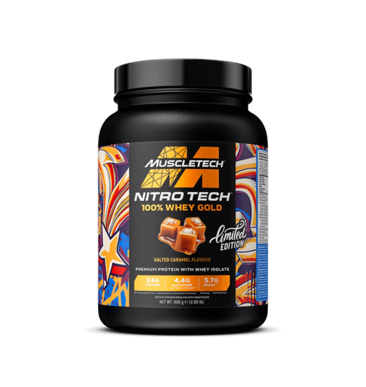 MuscleTech 100% Whey Gold – 908g – Nitro Tech Performance Series ...